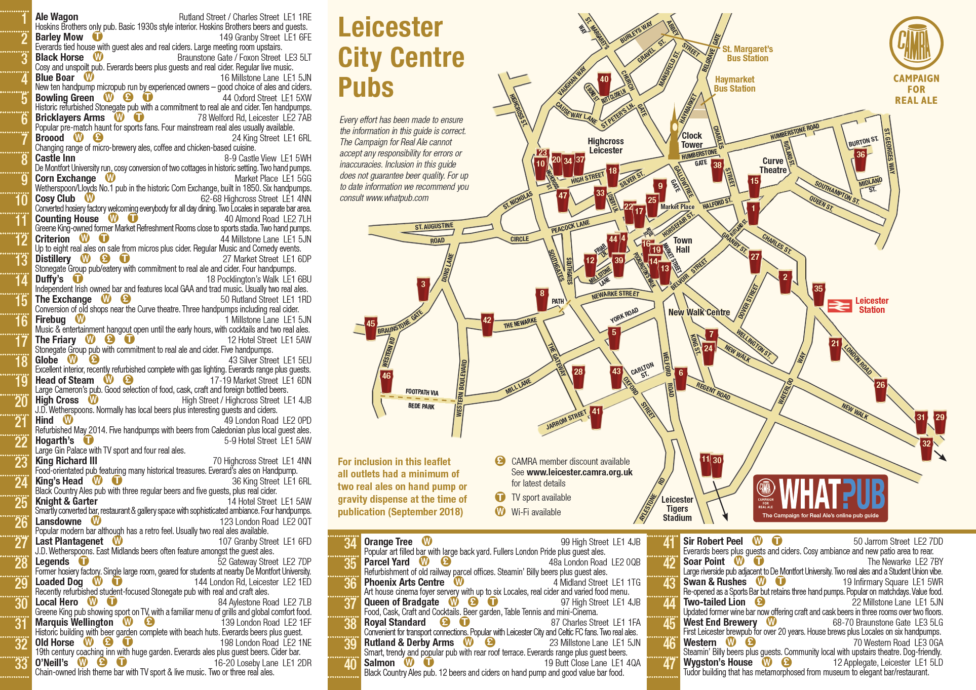Pub Guides - Leicester Campaign for Real Ale